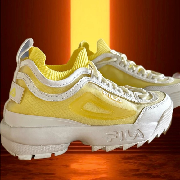 Urban Outfitters | Shoes | Fila Disruptor 2 Sneakers Yellow Womens 6 ...